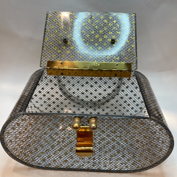 Wilardy | Bags | Very Rare Antique Wilardy Mark Lucite Gold Stardust ...